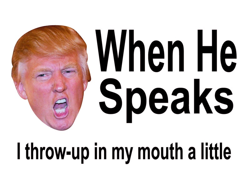 Trump Vomit - Funny Anti Trump 2024 Yard Sign - 18x24" With Stake ...