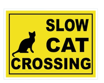 Cat Crossing | Etsy
