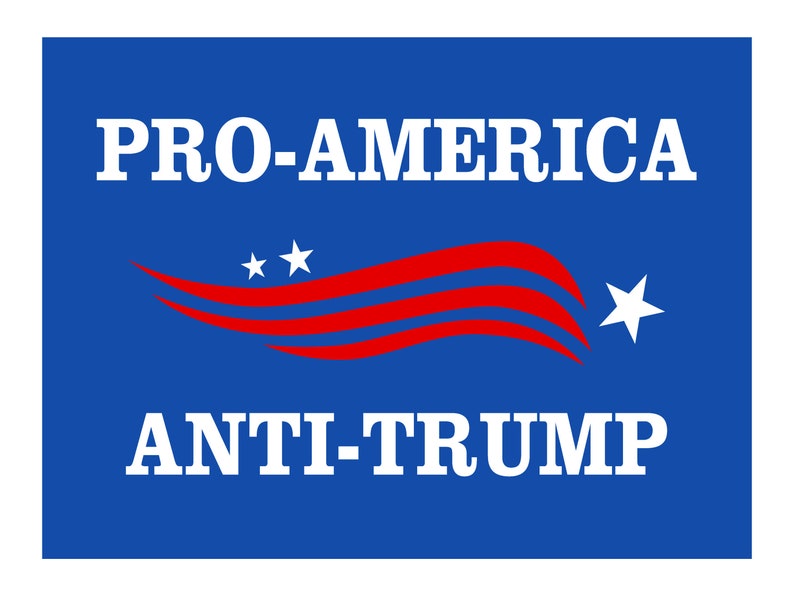Pro America Anti Trump 2020 Yard Sign 18x24 With Stake - Etsy