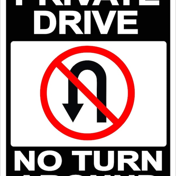 No Turn Around Sign - Etsy