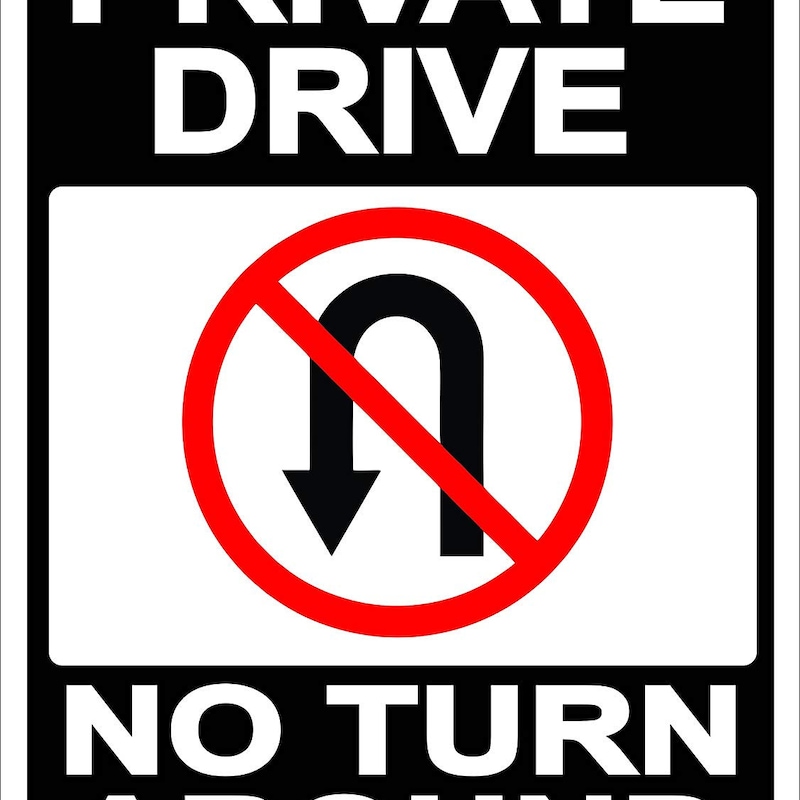 No Turn Around Sign - Etsy