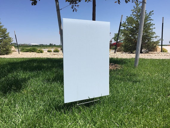 50 Pack 12x18 Inch Blank portrait White Yard Signs - Etsy