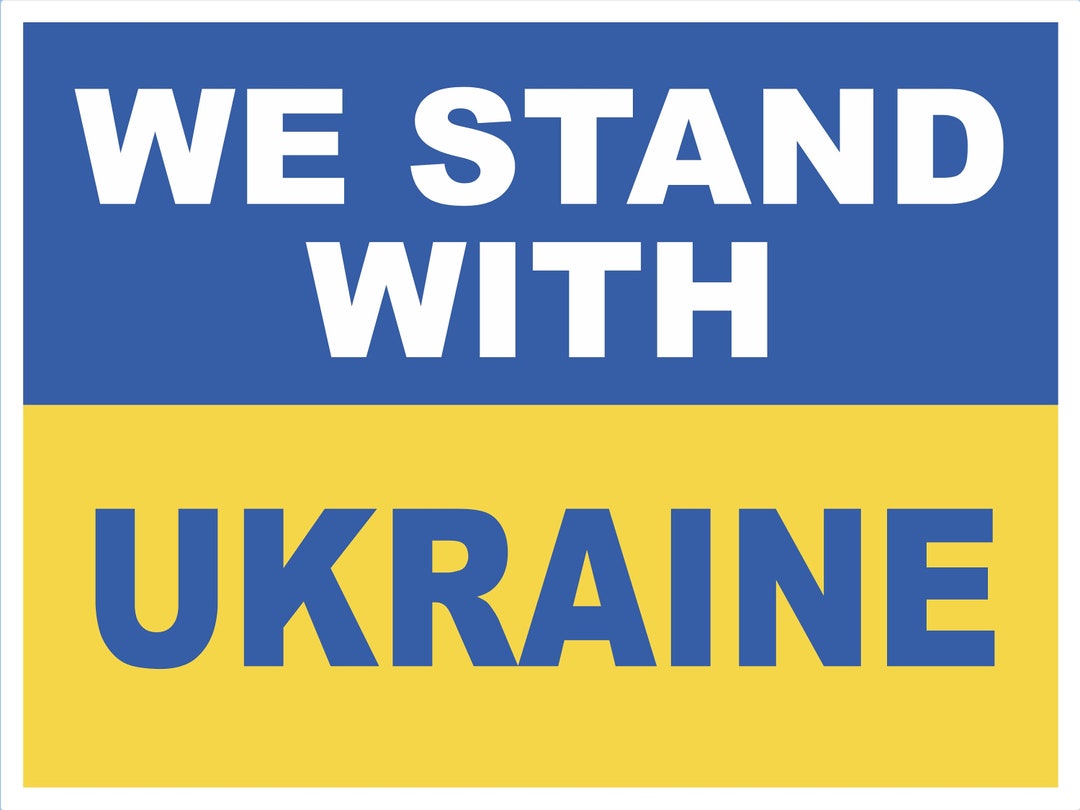 Pro-ukraine Anti-war Yard Sign - 18x24" With Stake - Fast Free Shipping ...