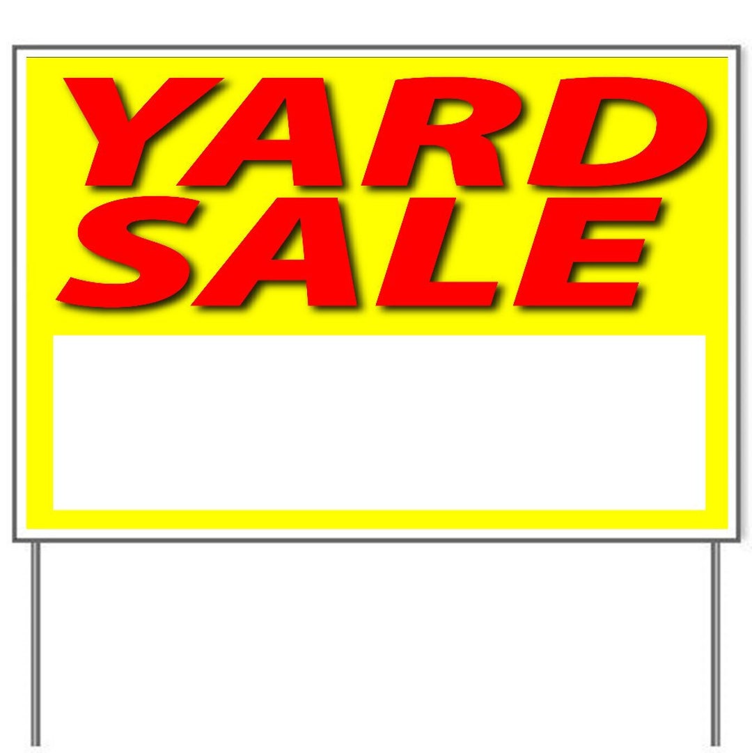 Yard Sale Yard Sign - 18x24" With Stake - Fast Free Shipping! - Etsy