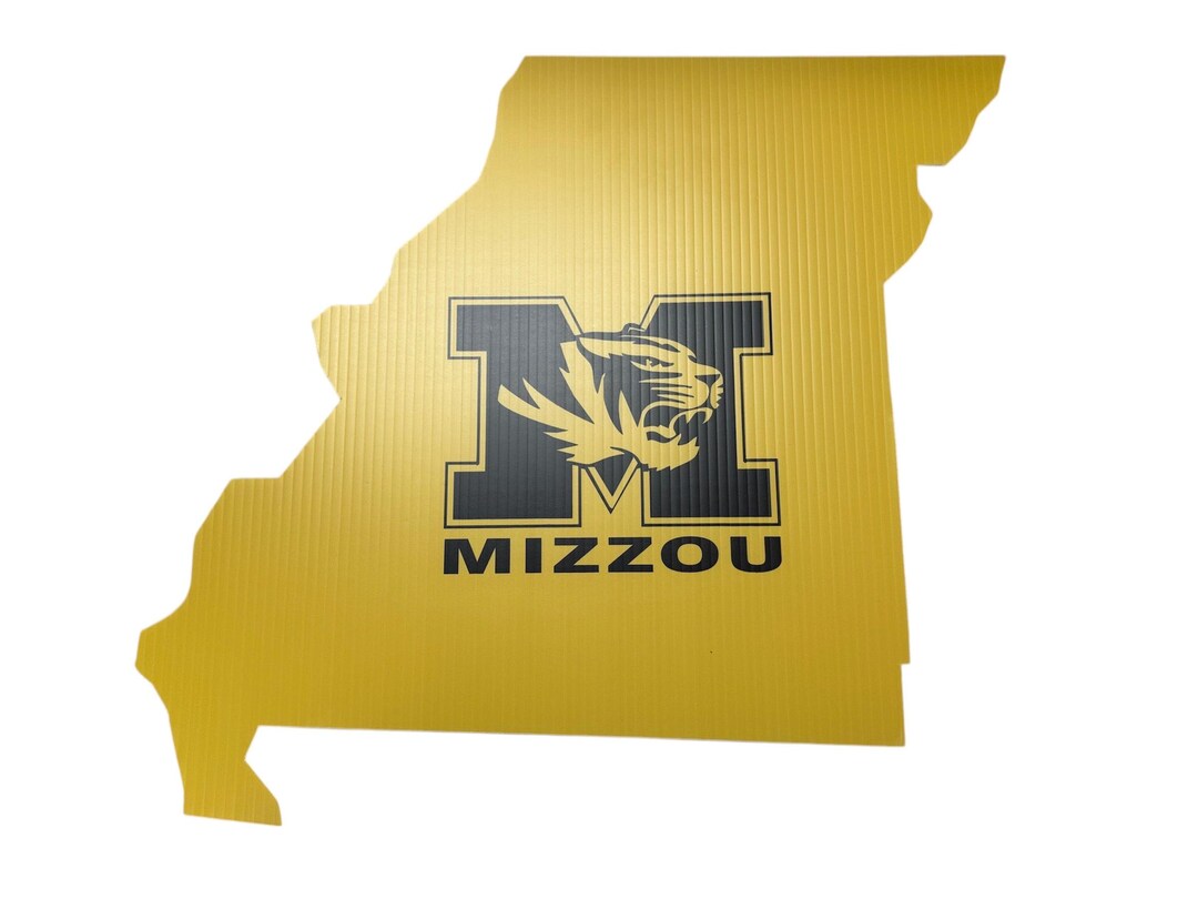 Missouri Mizzou Shaped Garden Sign With Stake - Fast Free Shipping ...