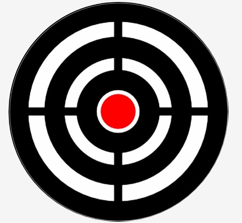 Shooting Target - Red Dot Bullseye - Archery - Air Rifle - 18x24" With ...