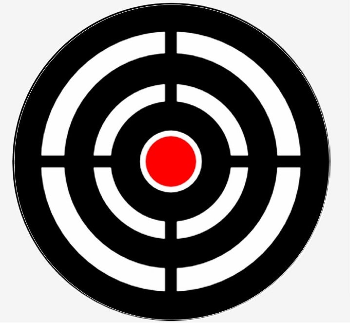 Shooting Target Red Dot Bullseye Archery Air Rifle - Etsy