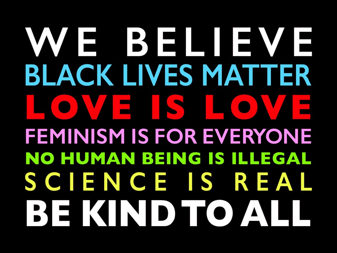 We Believe - 18x24" Yard Sign With Stake - Fast Free Shipping! - Etsy