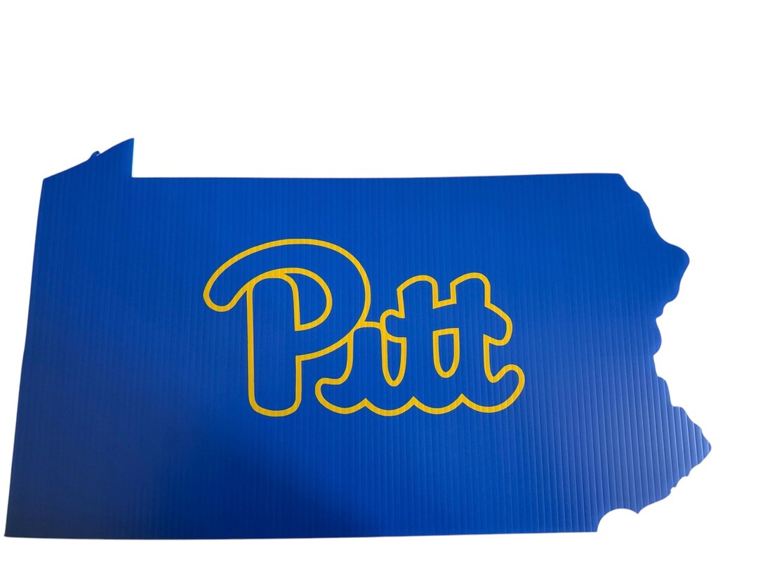 Pitt Shaped Garden Sign With Stake - Fast Free Shipping! - Indoor ...