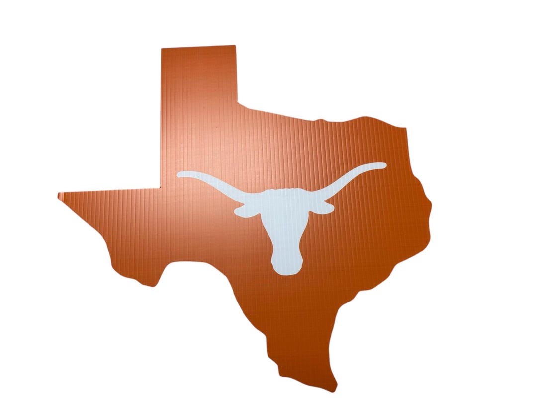 Texas UT Shaped Garden Sign With Stake - Fast Free Shipping! - Indoor ...