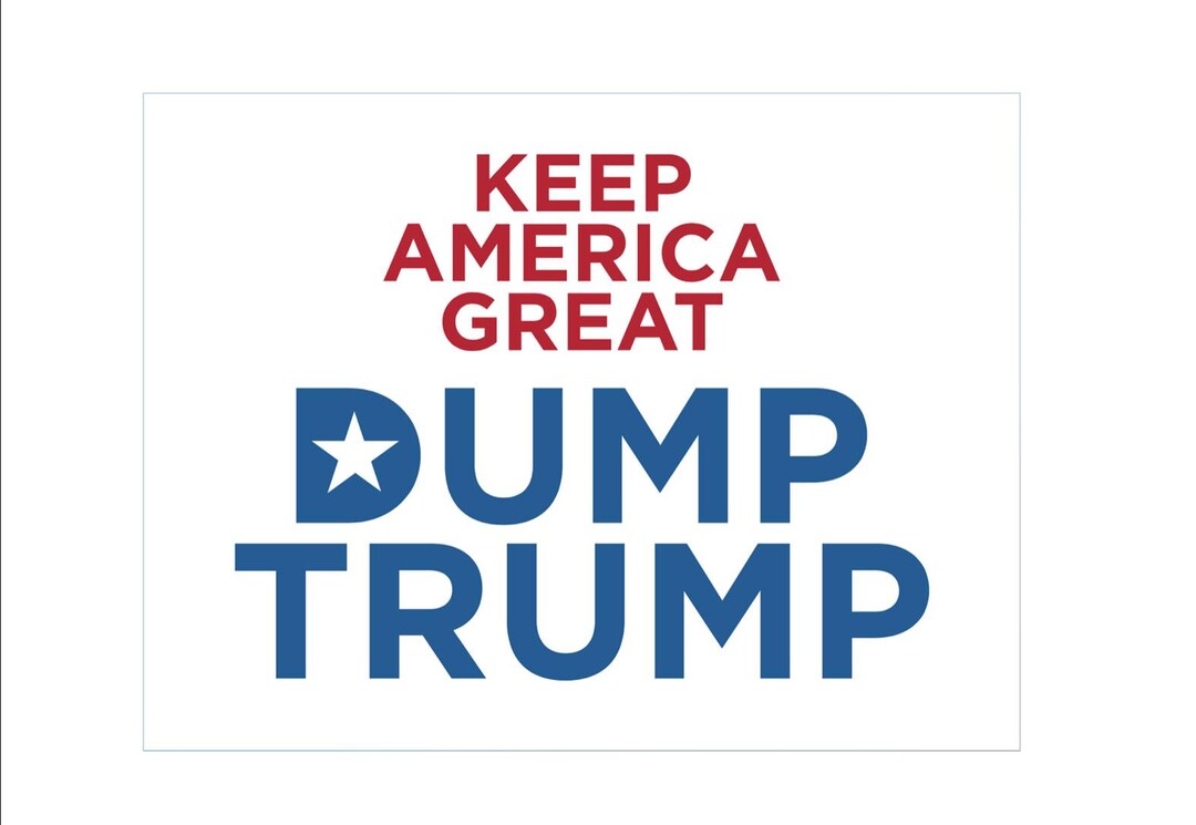 Dump Trump Yard Sign - 18x24" With Stake - Fast Free Shipping! - Etsy
