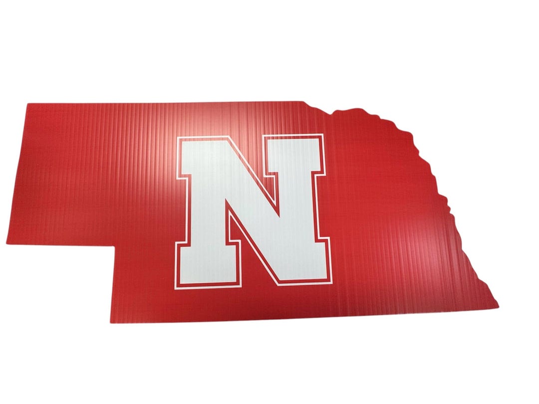 Nebraska Shaped Garden Sign With Stake - Fast Free Shipping! - Indoor ...