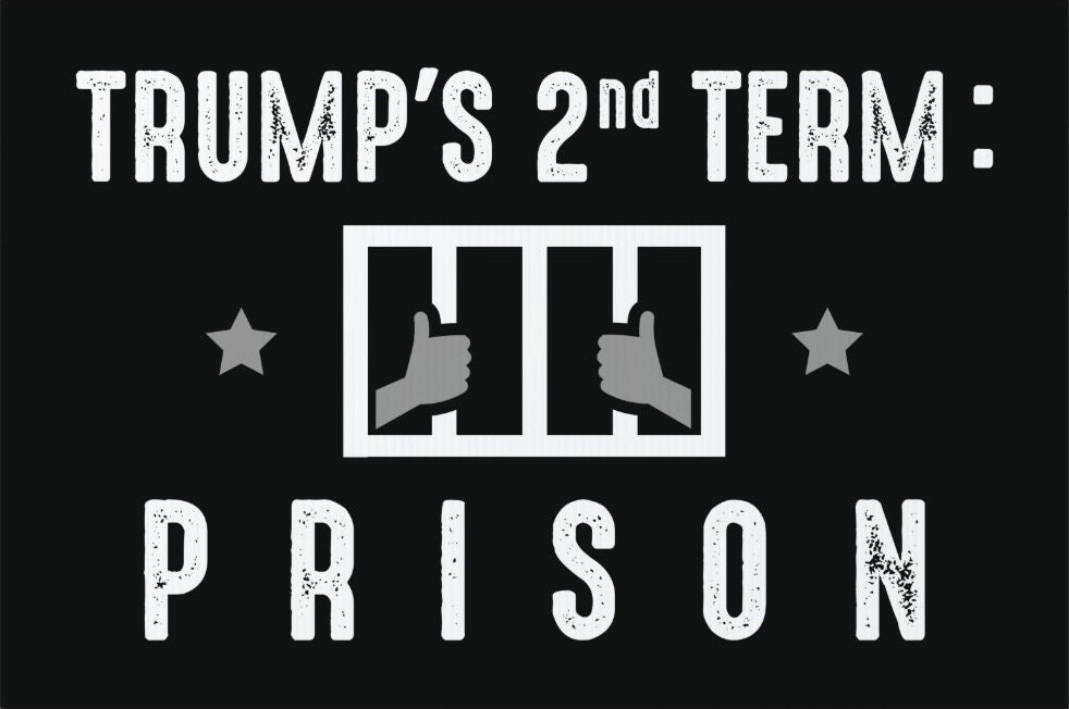 Trump 2nd Term Anti-trump Yard Sign - 18x24" With Stake - Fast Free ...
