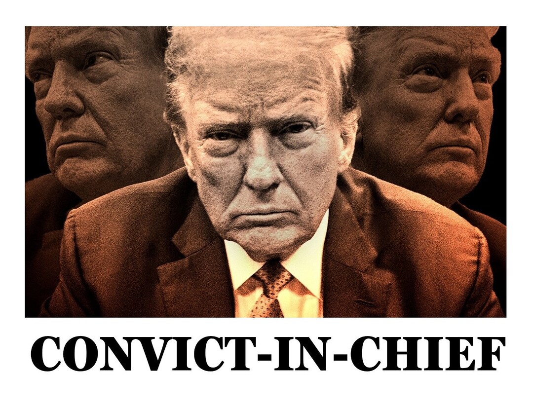 Trump Convict-in-chief Yard Sign 18x24 With Stake Fast Free Shipping - Etsy