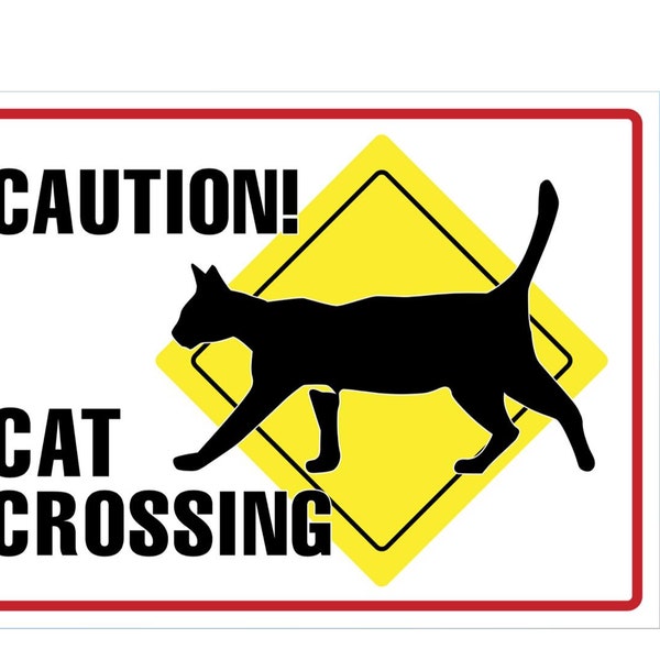 Cat Crossing - Etsy
