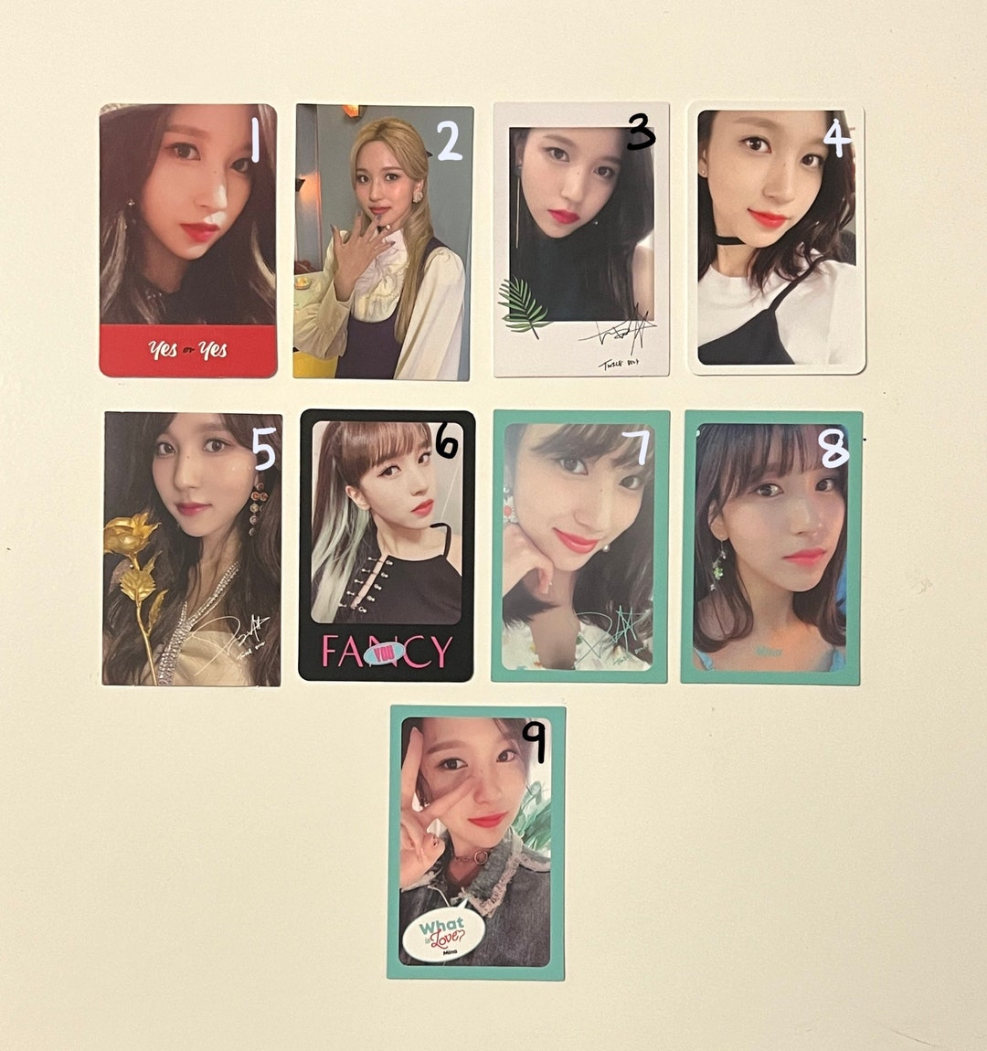 Twice OFFICIAL MINA Photocards Kpop Album Pc - Etsy