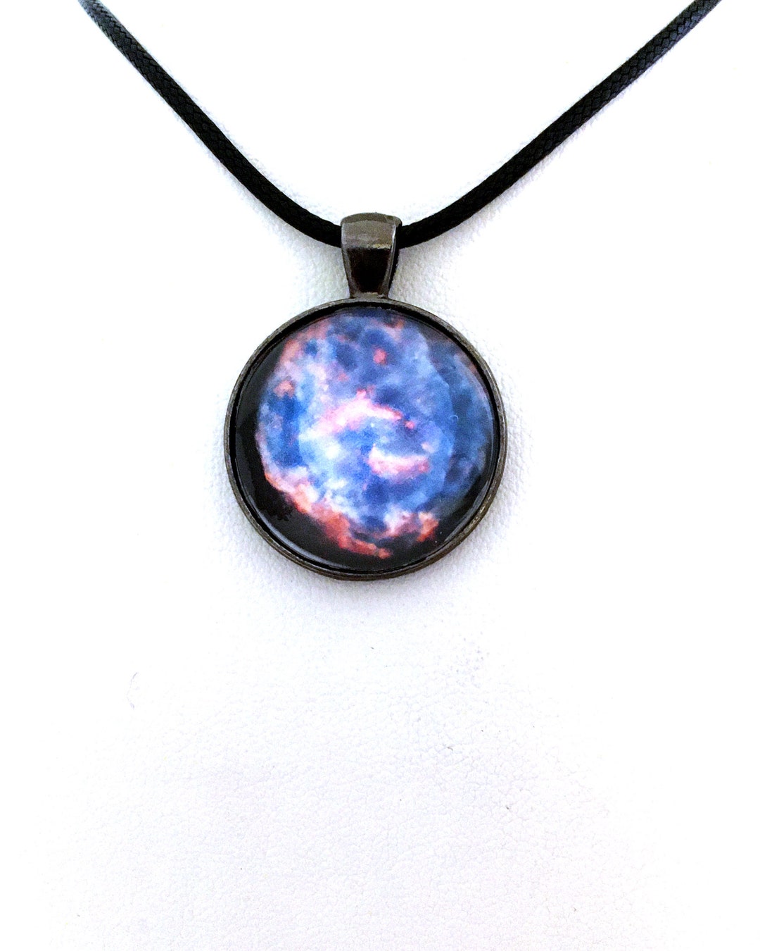 Little Gem Nebula, Space, Stars, Pendant, Nature Jewelry, Glass ...