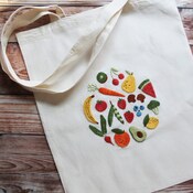 Aesthetic Figs Canvas Tote Bag, Vintage Figs Cute Canvas Tote Bag, Figs ...