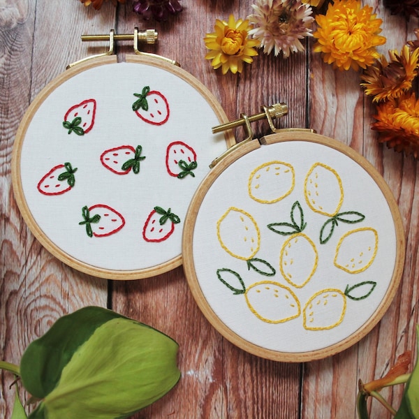 Fruit Embroidery Pattern - Etsy