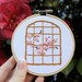 Cherry Blossom Window Embroidery Pattern / Digital Hand Embroidery PDF ...