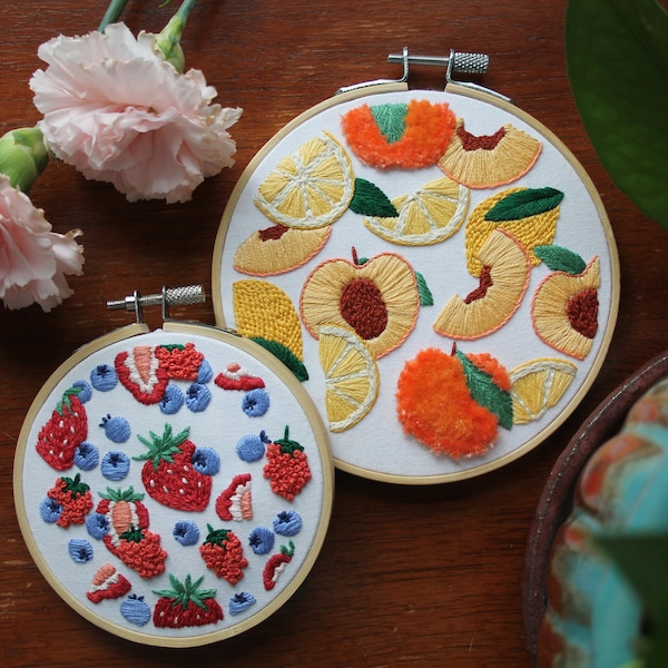 Fruit Embroidery Pattern - Etsy