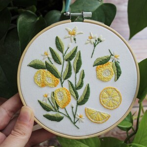 Fresh Lemons Pattern Embroidery Pattern PDF Beginner / Digital Hand ...