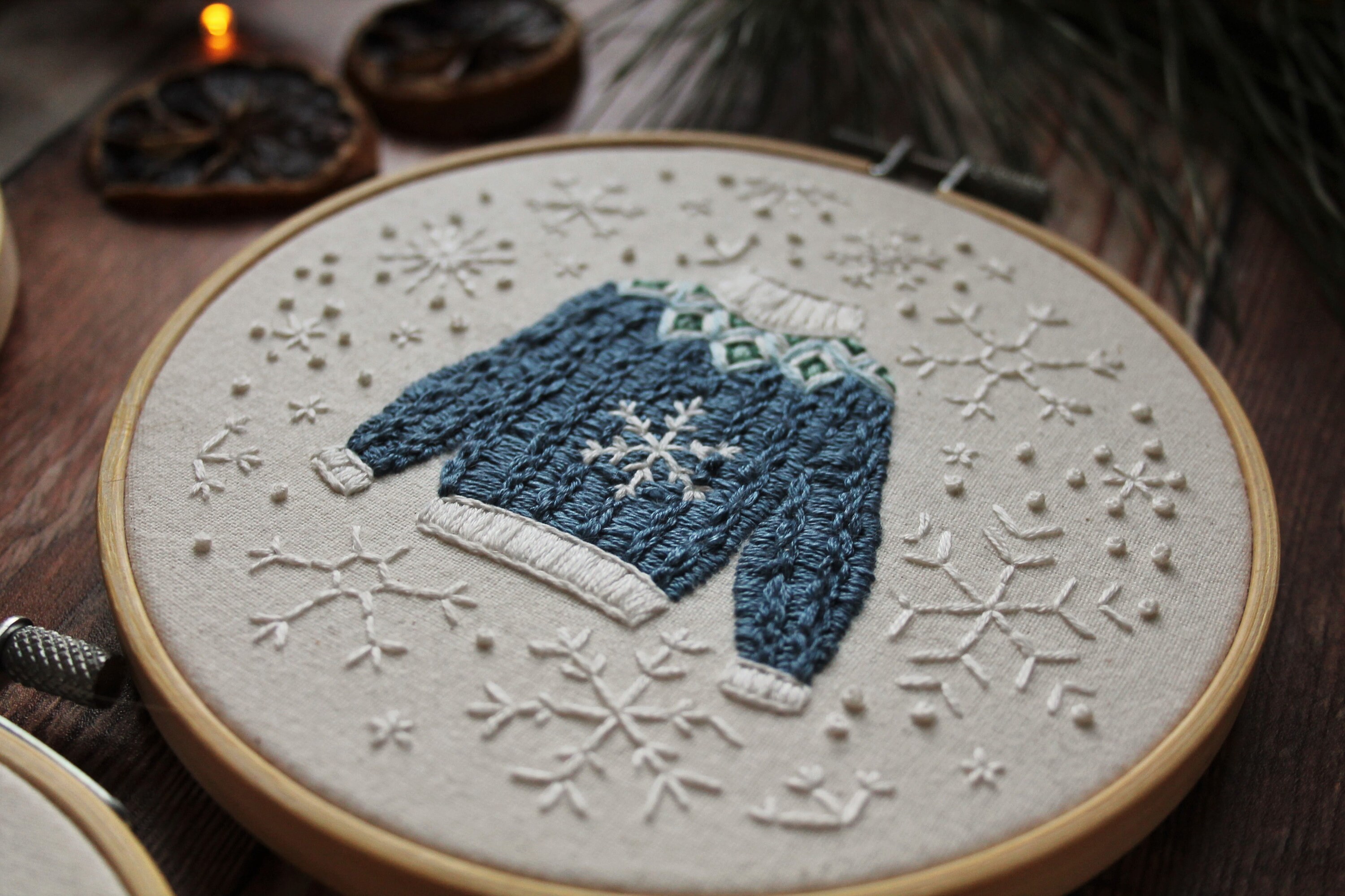 Sweater Weather Embroidery Pattern PDF / Digital Hand - Etsy