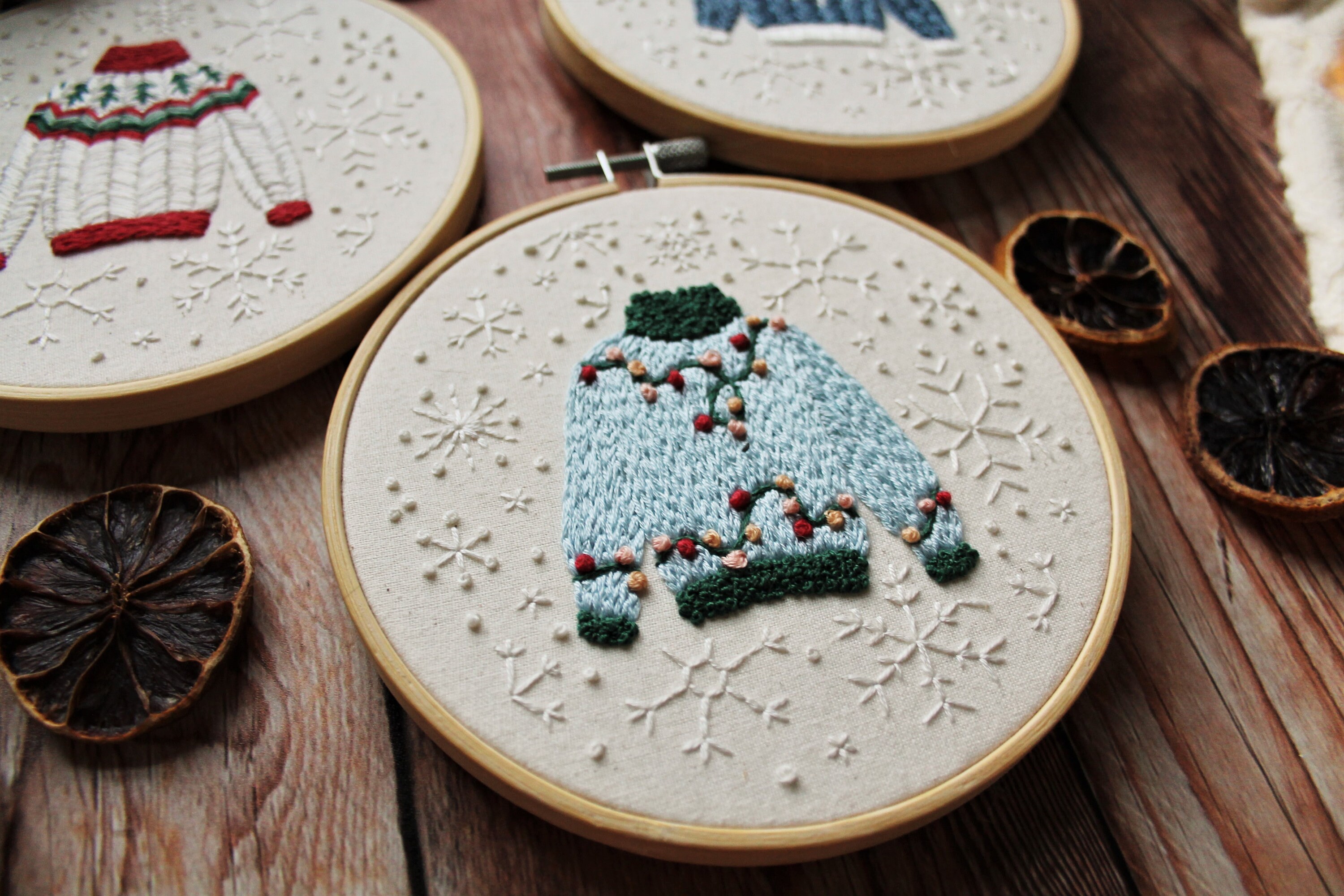 Sweater Weather Embroidery Pattern PDF / Digital Hand - Etsy