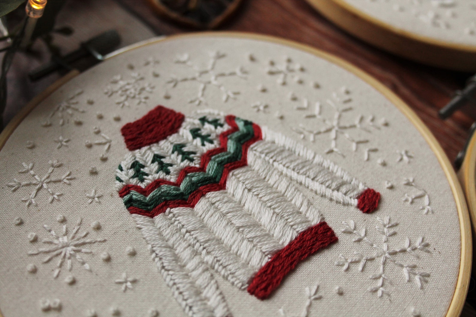 Sweater Weather Embroidery Pattern PDF / Digital Hand - Etsy