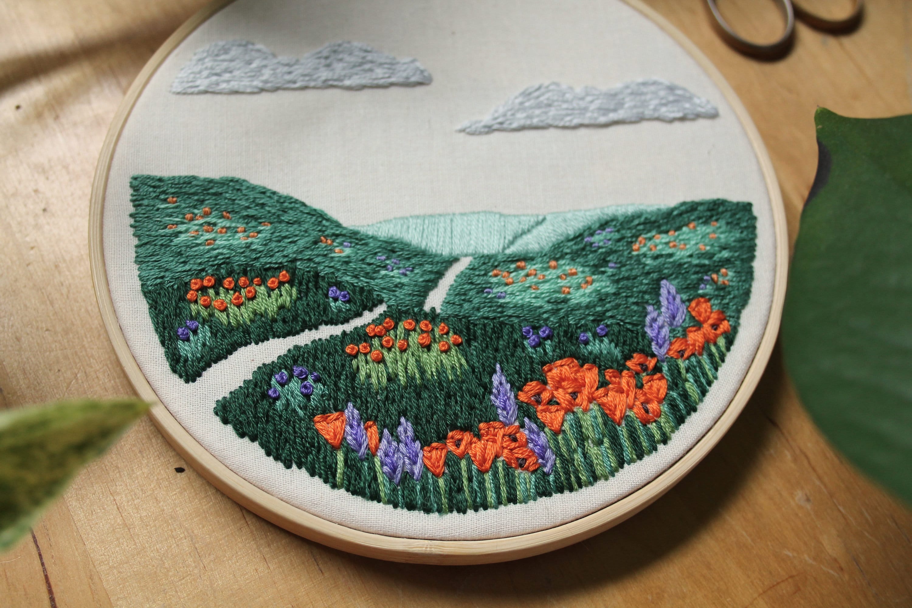 Superbloom Embroidery Pattern PDF / Digital Hand Embroidery / | Etsy