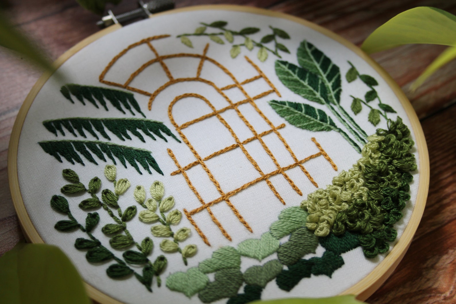 Greenhouse Window Embroidery Pattern PDF / Digital Hand | Etsy