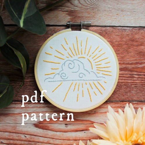 Sunbathers Embroidery Pattern PDF / Digital Hand Embroidery - Etsy