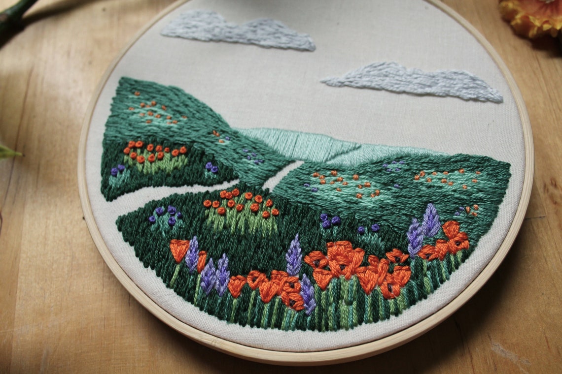 Superbloom Embroidery Pattern PDF / Digital Hand Embroidery / - Etsy