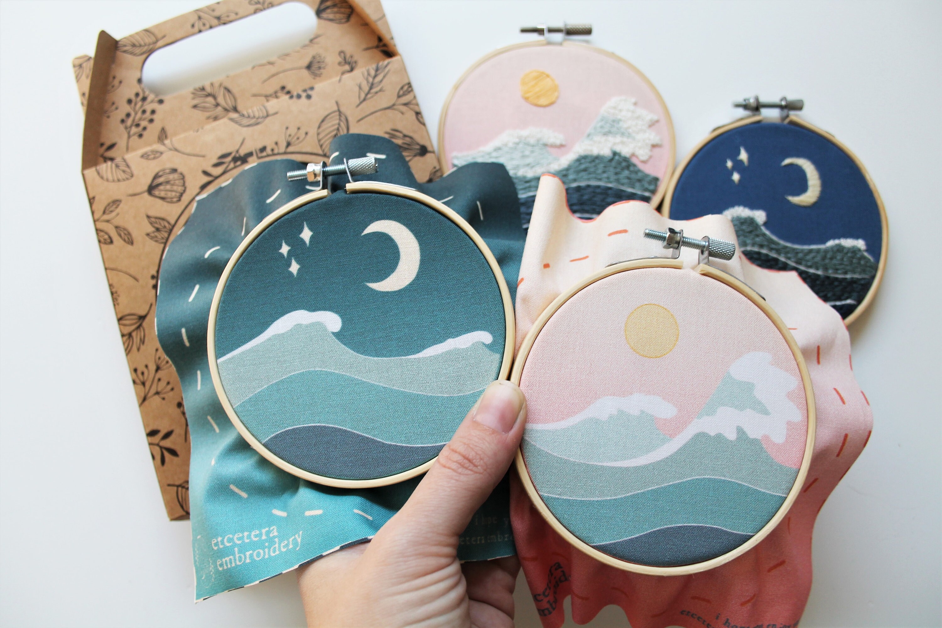 From Sunrise to Midnight Embroidery Kit / Digital Hand Embroidery ...