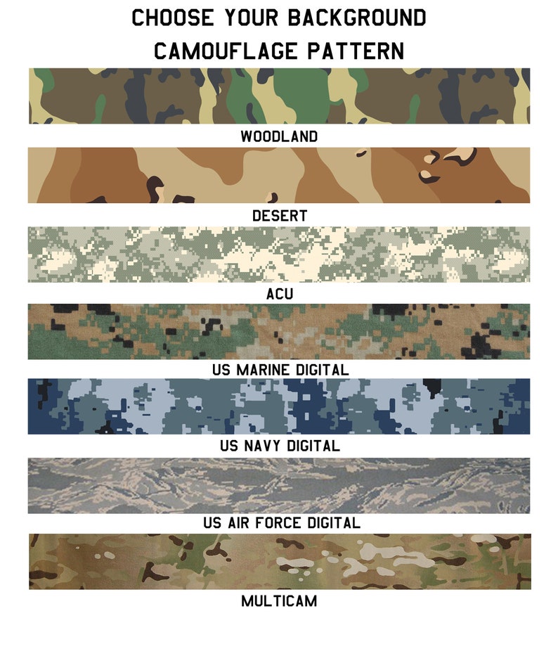 Custom Military Camo Key Fob for Army, Navy, Air Force, Marines, Coast ...