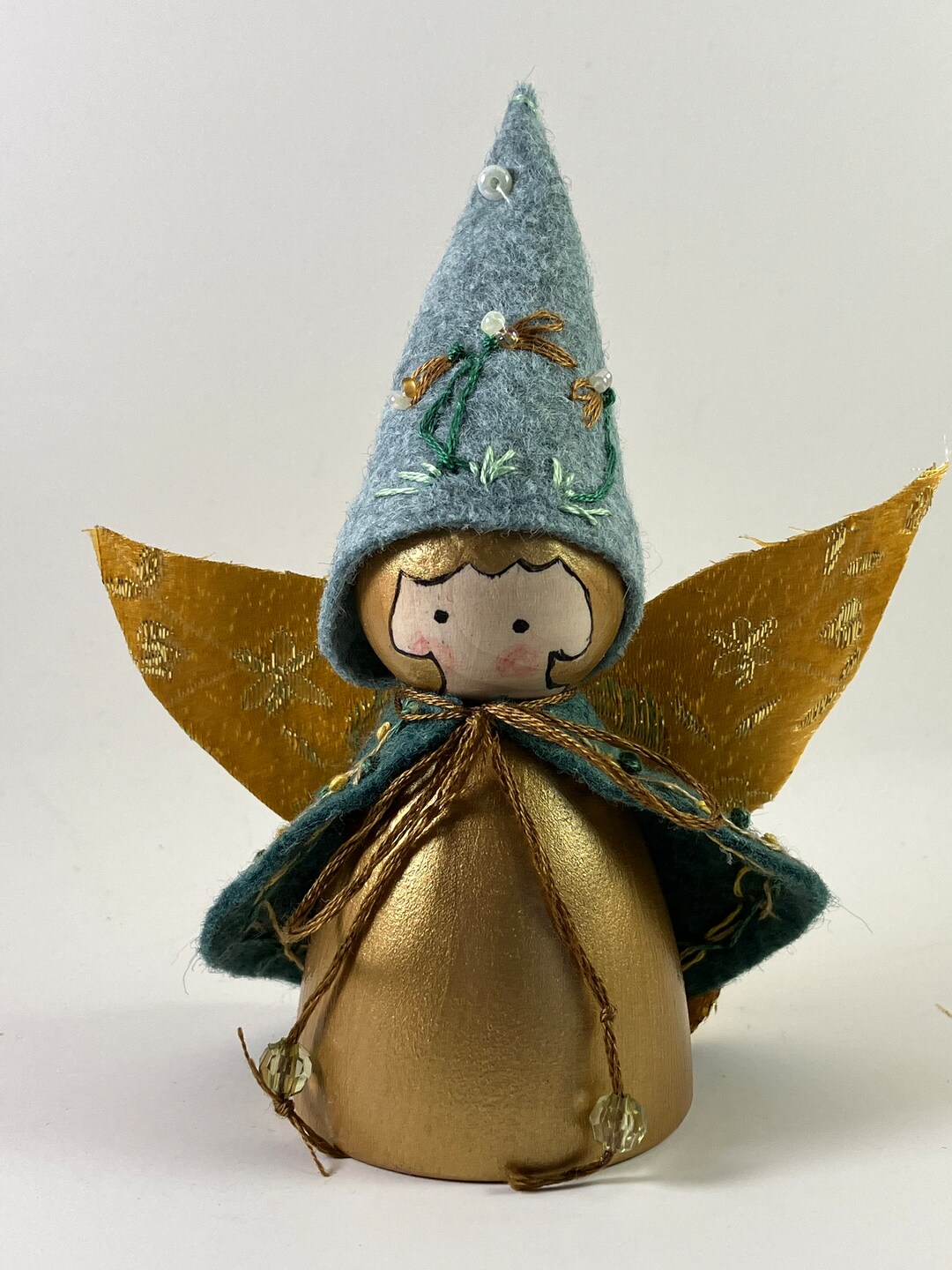 Meet Gatherer Friend Isabella: Fairy Peg Doll in Luscious - Etsy