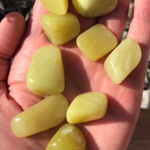 Lemon Jade Nifty Nephrite Jade Tumbles - Etsy