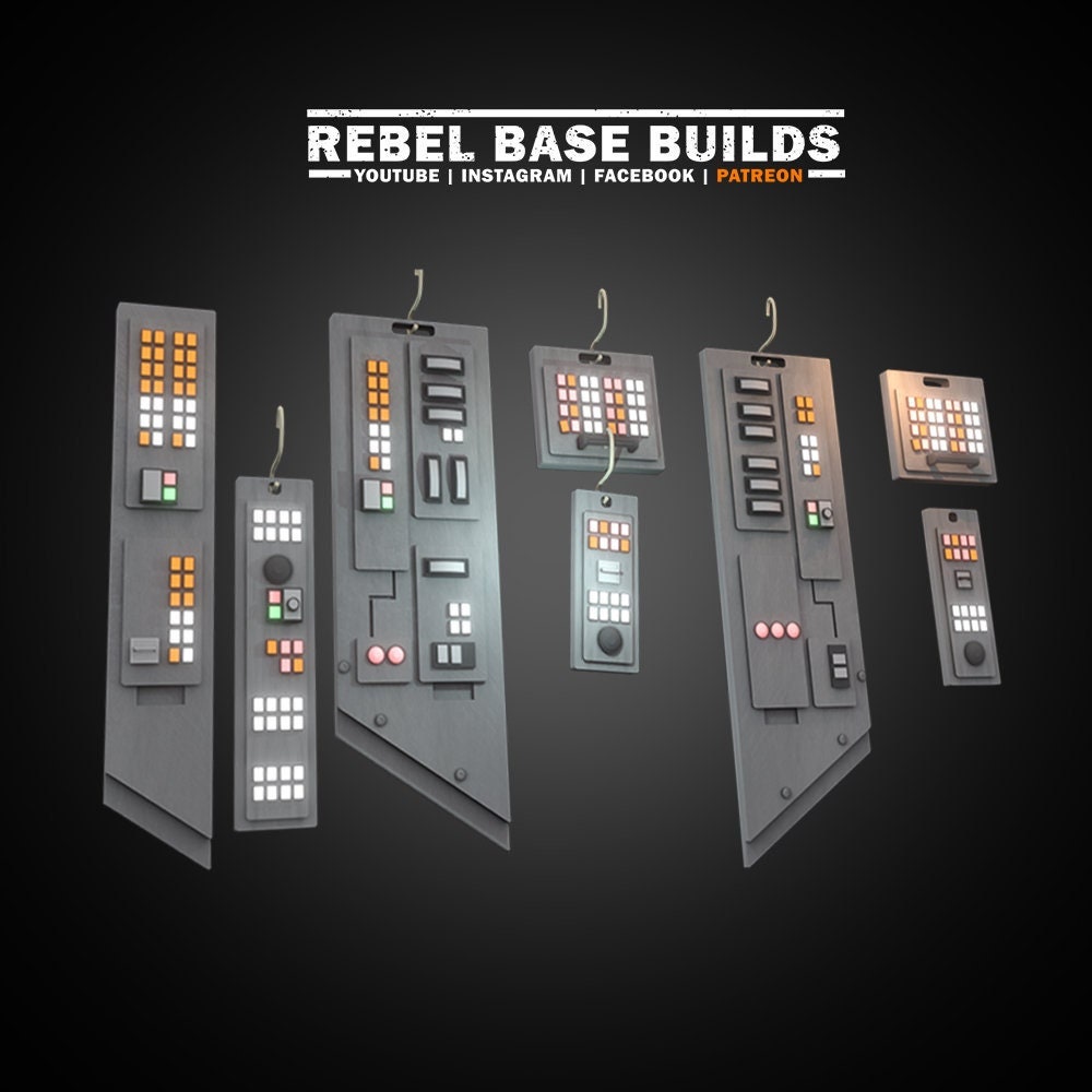 Various Miniature Control Panels | Star Wars Sci Fi Inspired - Etsy