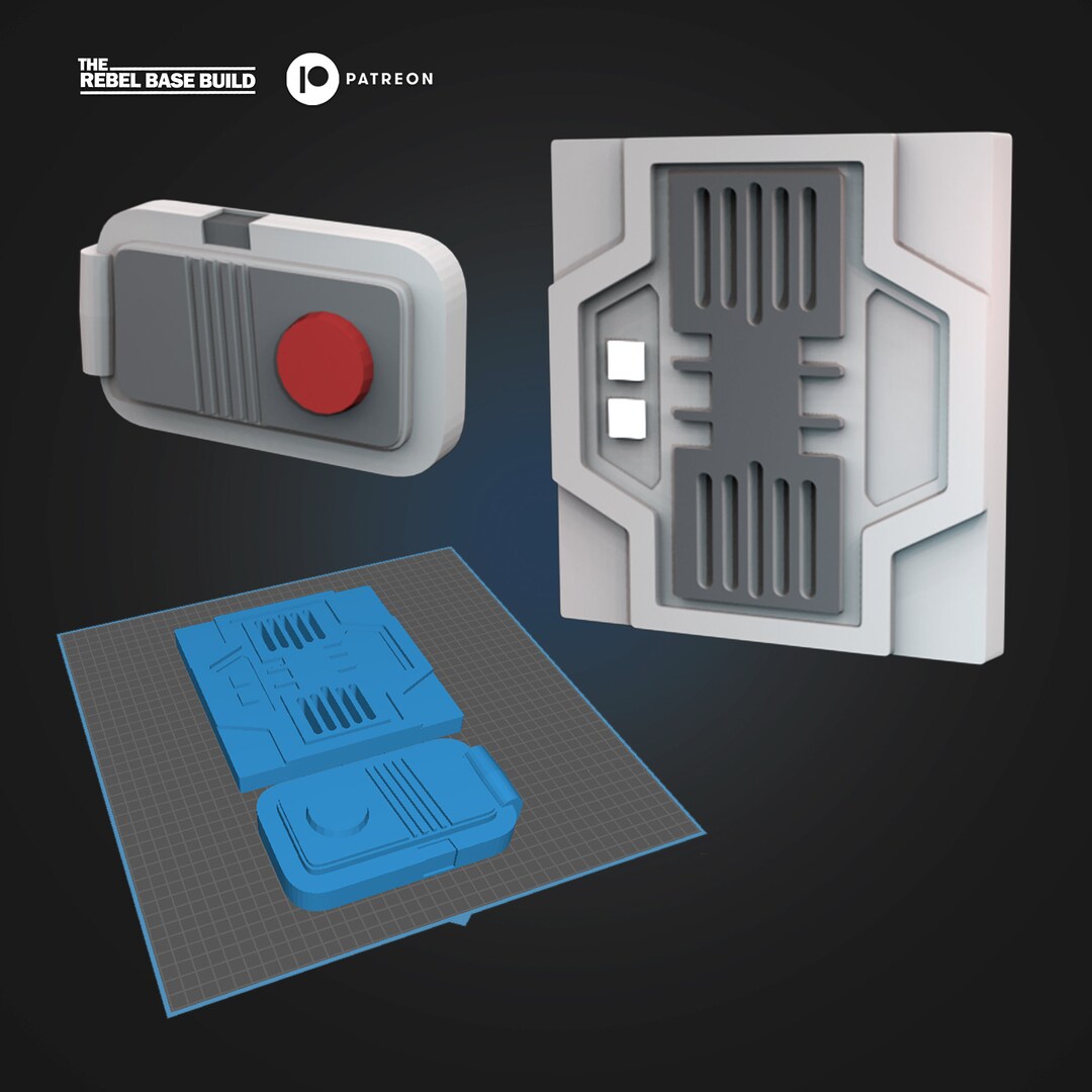 Star Wars / Lightyear Inspired Control Panel X2 Style 5 STL - Etsy