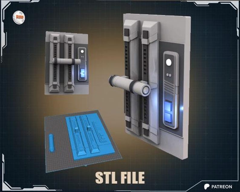 Star Wars / Lightyear Inspired Control Panel Style 1 STL - Etsy