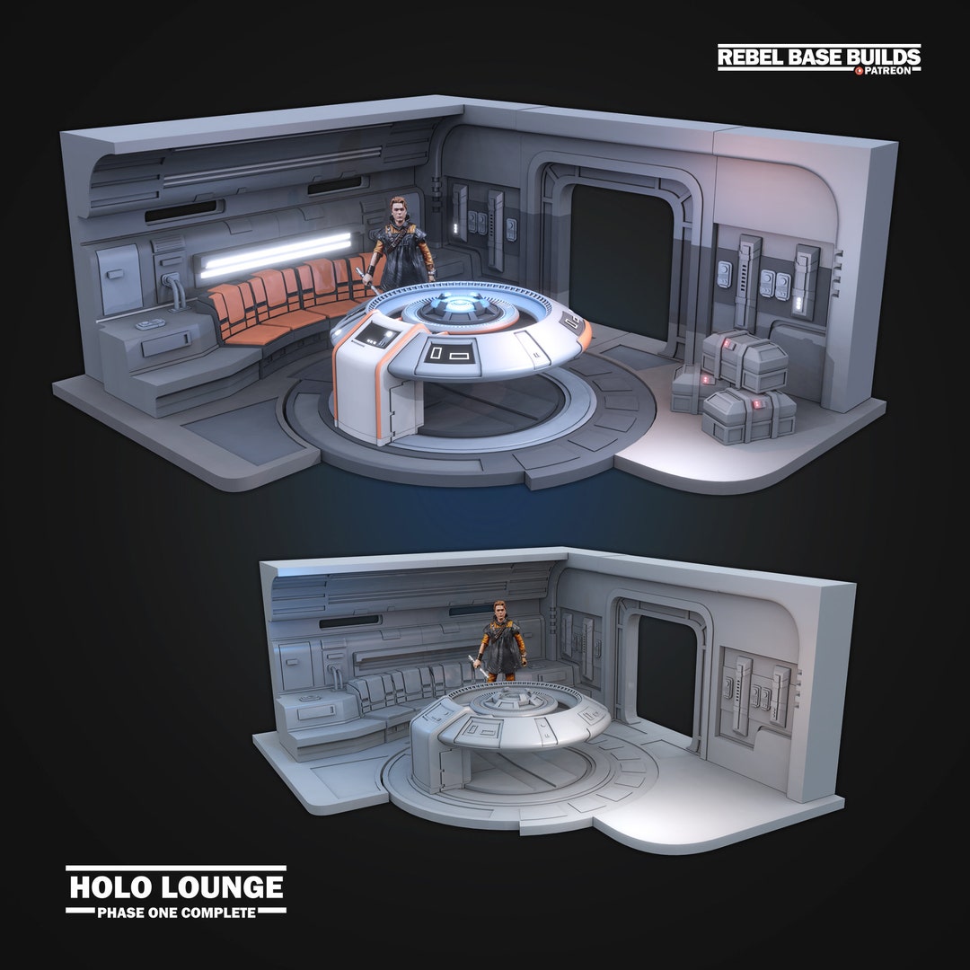 The Fallen Order - Mantis Stinger Holo Lounge Diorama for Black Series ...