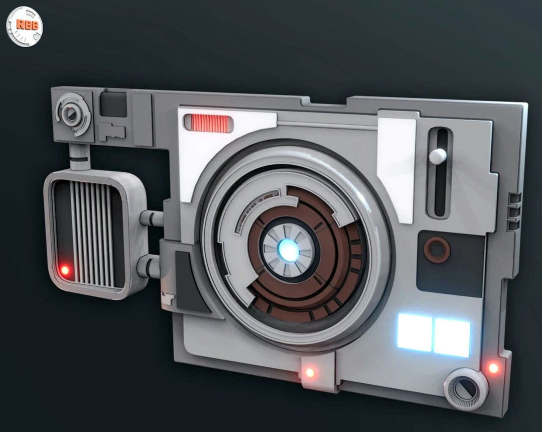 Control Panel Star Wars Inspired STL (holes for Lights Seperate for ...