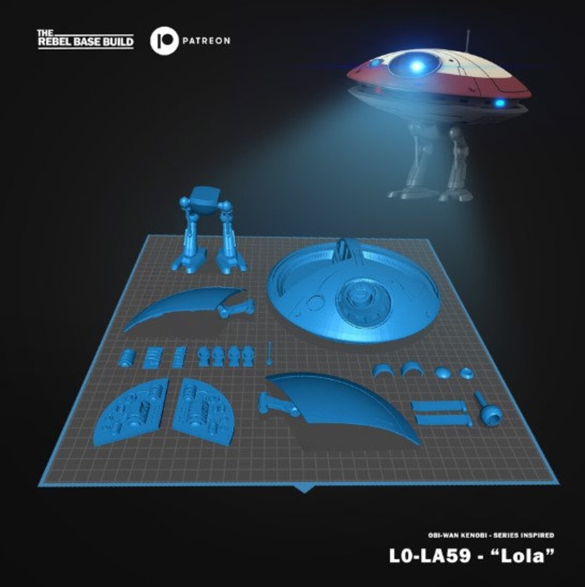 Lola Inspired by Obi Wan - Puppet STL With Articulation - Etsy