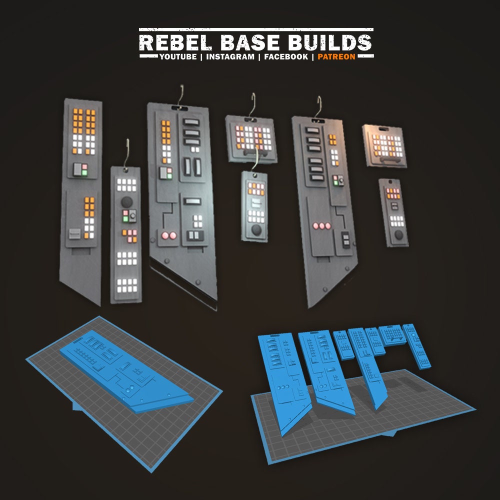 Various Miniature Control Panels | Star Wars Sci Fi Inspired - Etsy