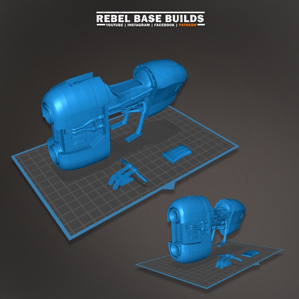 Speeder Bike 'andor's Luthen' Inspired STL - Etsy