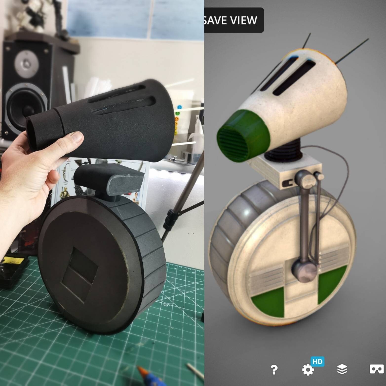 EVA Foam Plans - Build Your Own Full Size 'D-0' Droid From Star Wars ...