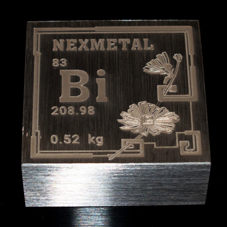 1/2 Kilo Bismuth Block Avg. Weight 1 Lbs 2 Oz 2" X 2"x 0.9" Laser ...