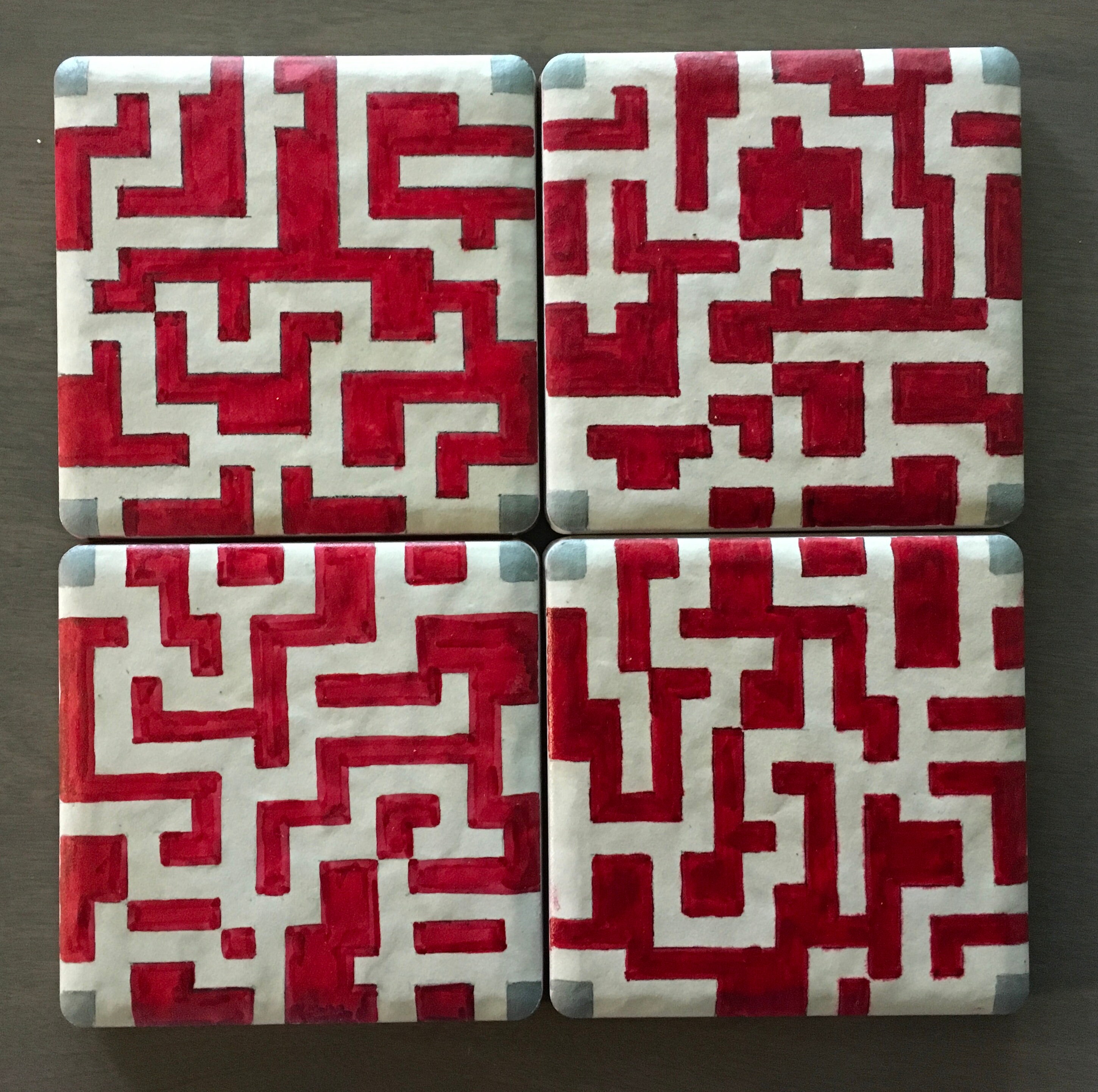 Coasters - MAZE From the Puzzle Collection/original Maze Design/hand ...