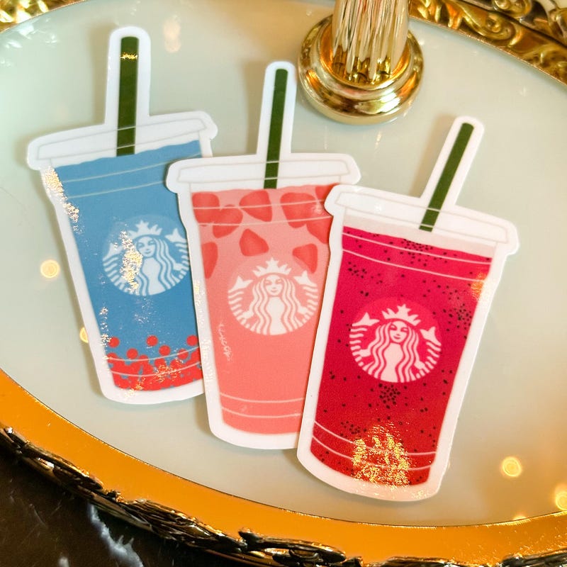 Starbucks Drink Sticker - Etsy