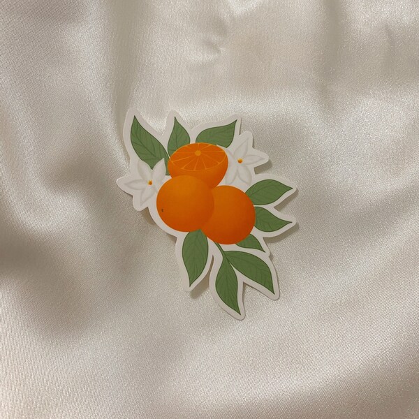 Orange Blossom Sticker - Etsy